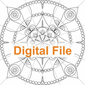 Digital Mandala Pattern. Digital Template and Design With a Book ...