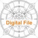Digital Mandala Pattern. Digital Template and Design With a - Etsy