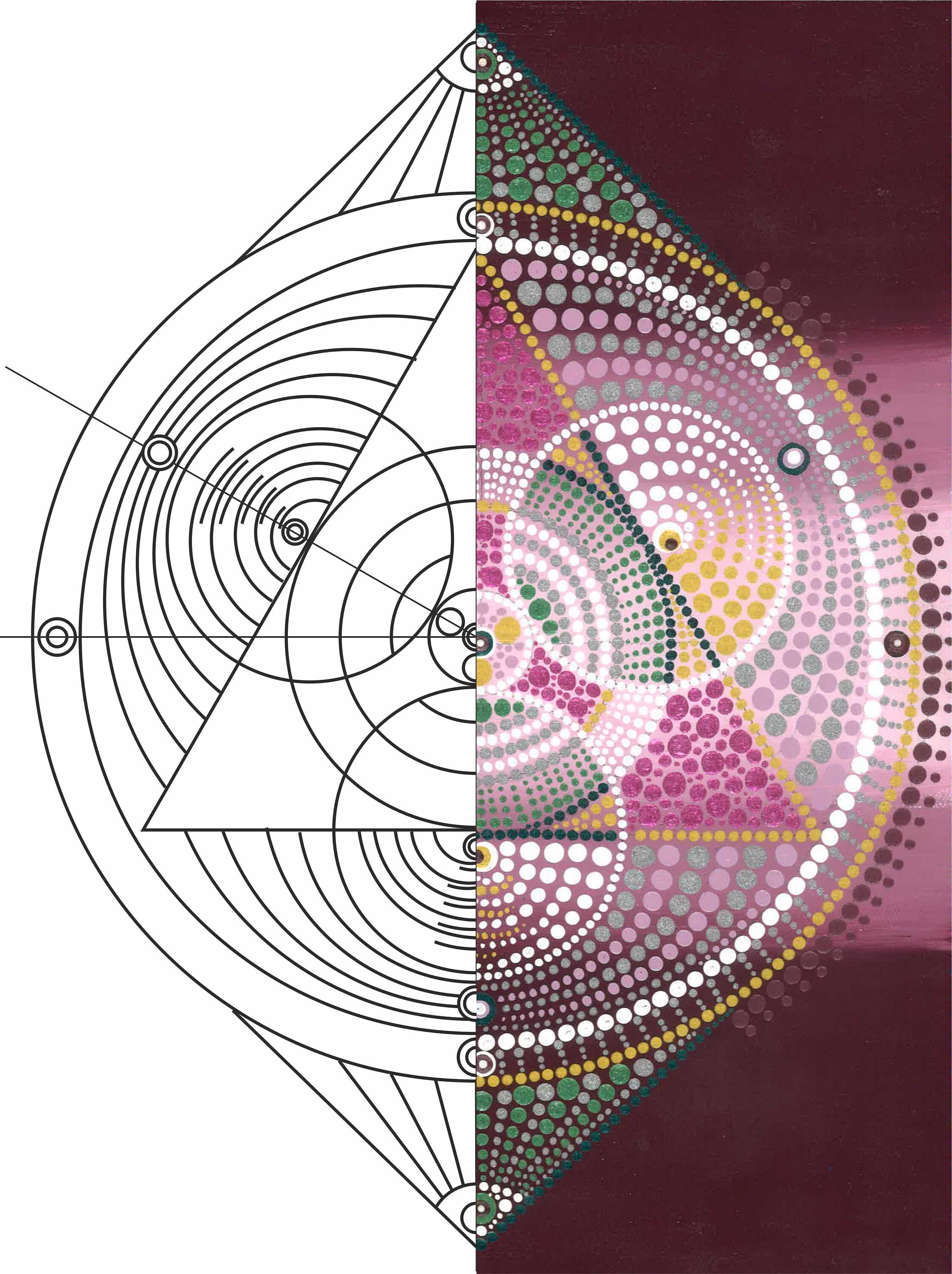 Digital Mandala Pattern Art Deco. Digital Template and Design With a ...