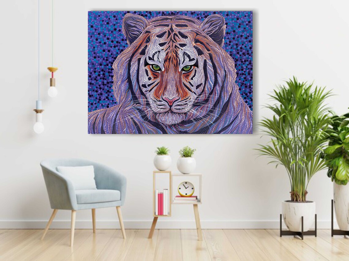 Digital Tiger Pattern. Digital Template and Design. Tiger for - Etsy