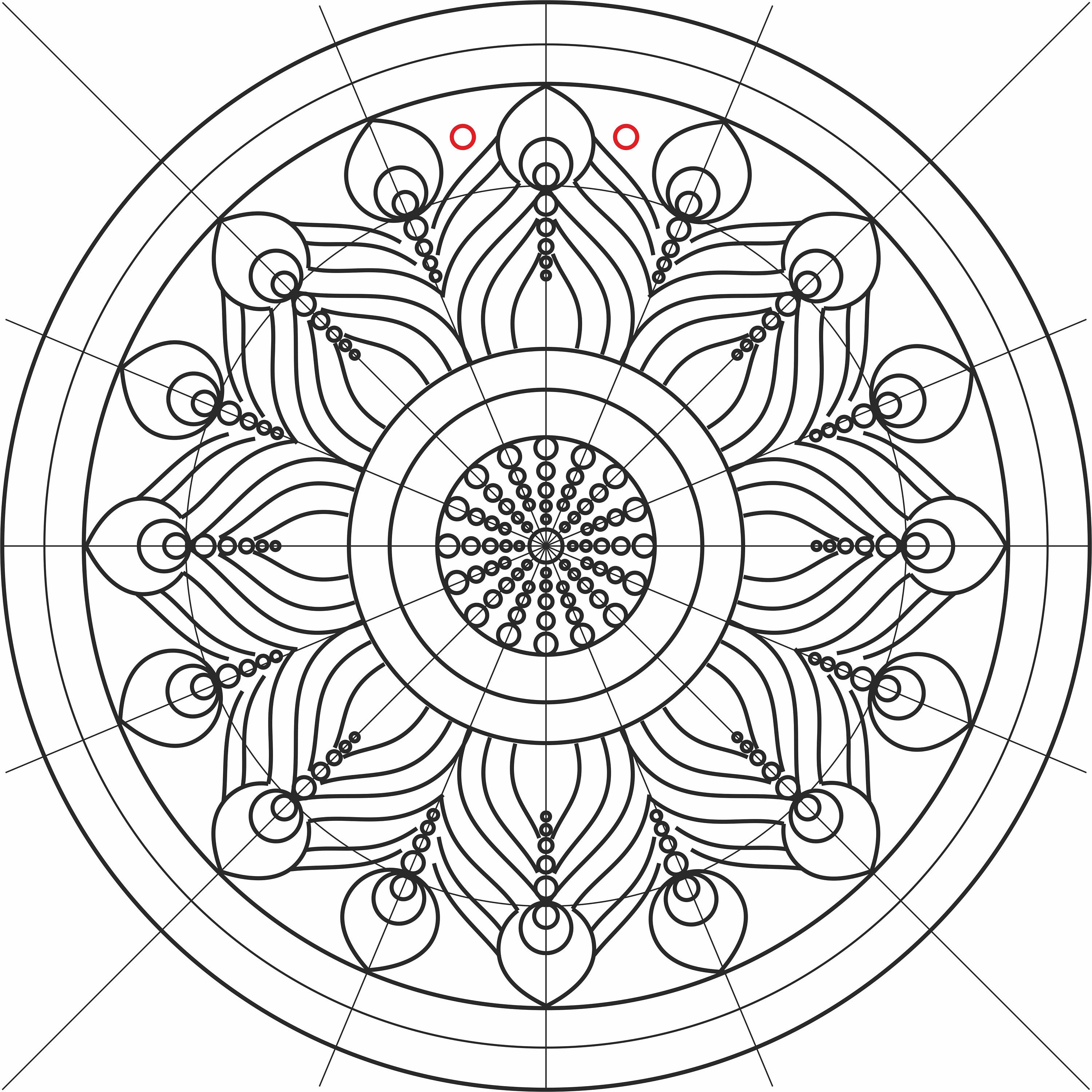 Digital Mandala Pattern. Digital Template and Design With a Book ...