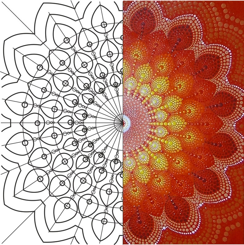 Digital Mandala Pattern. Digital Template and Design With a - Etsy