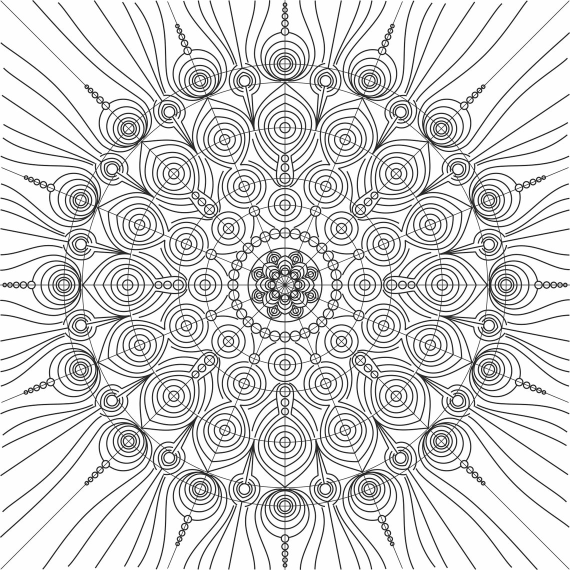 Digital Mandala Pattern. Digital Template and Design With a - Etsy