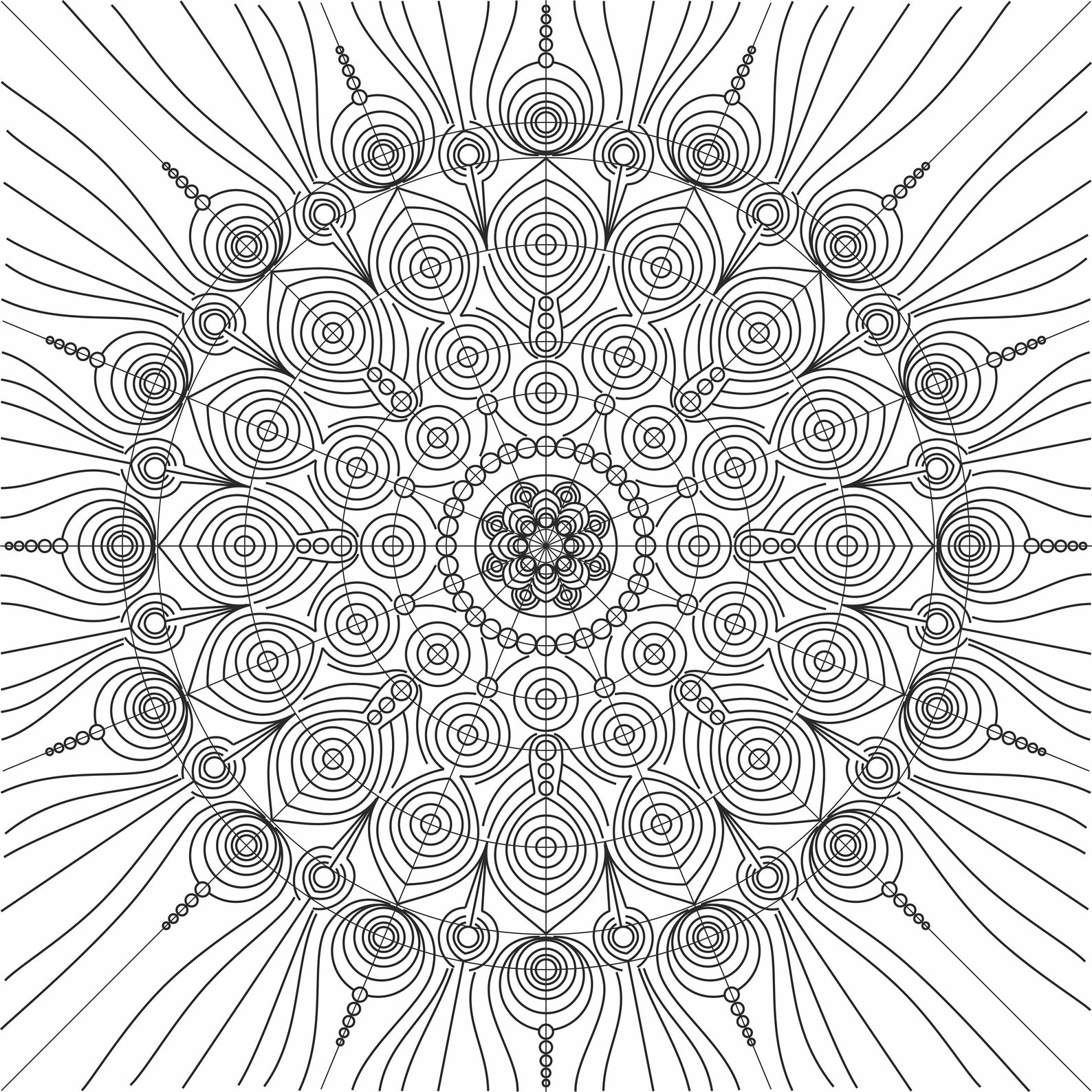 Digital Mandala Pattern. Digital Template and Design With a - Etsy