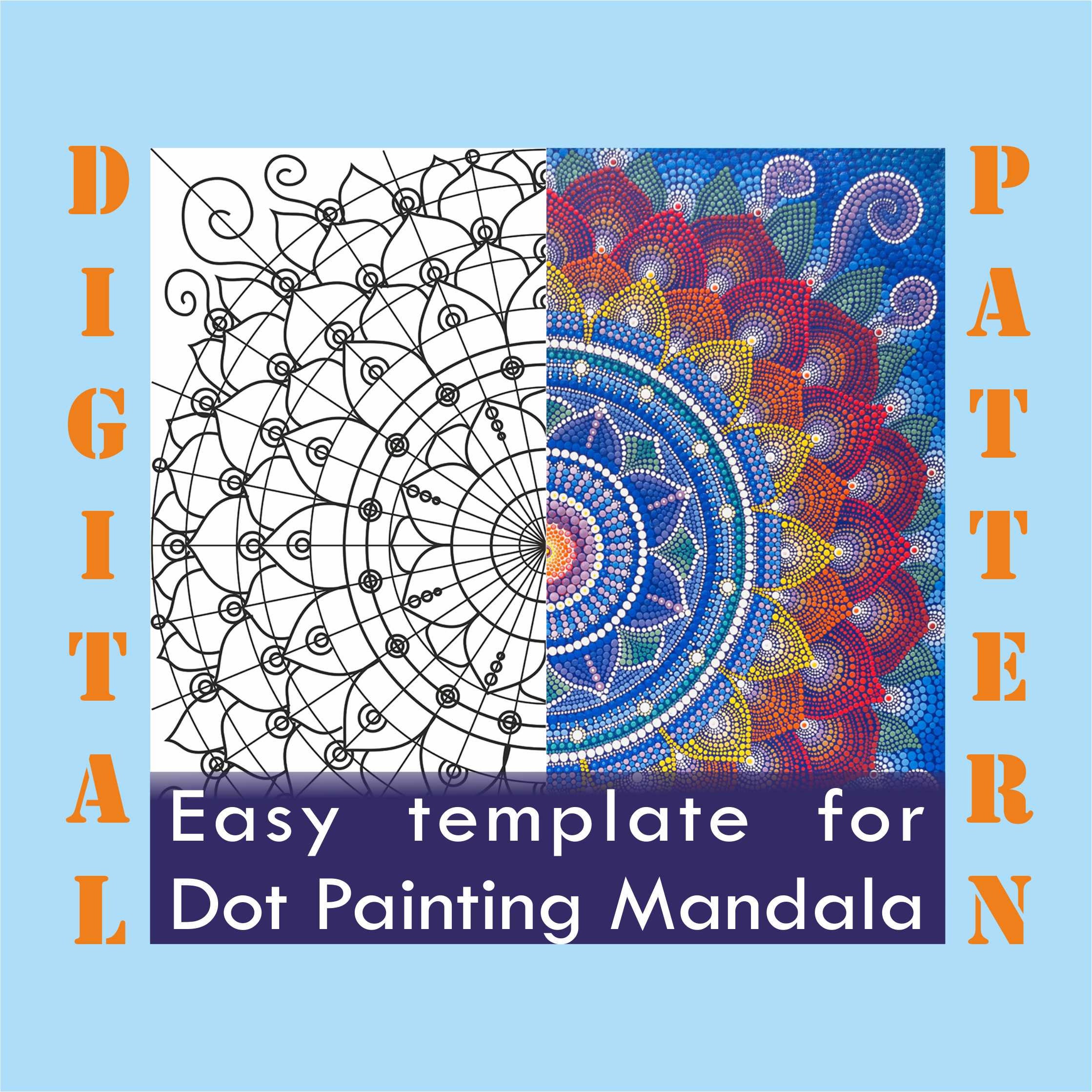 Digital Mandala Pattern. Digital Template and Design With a Book ...