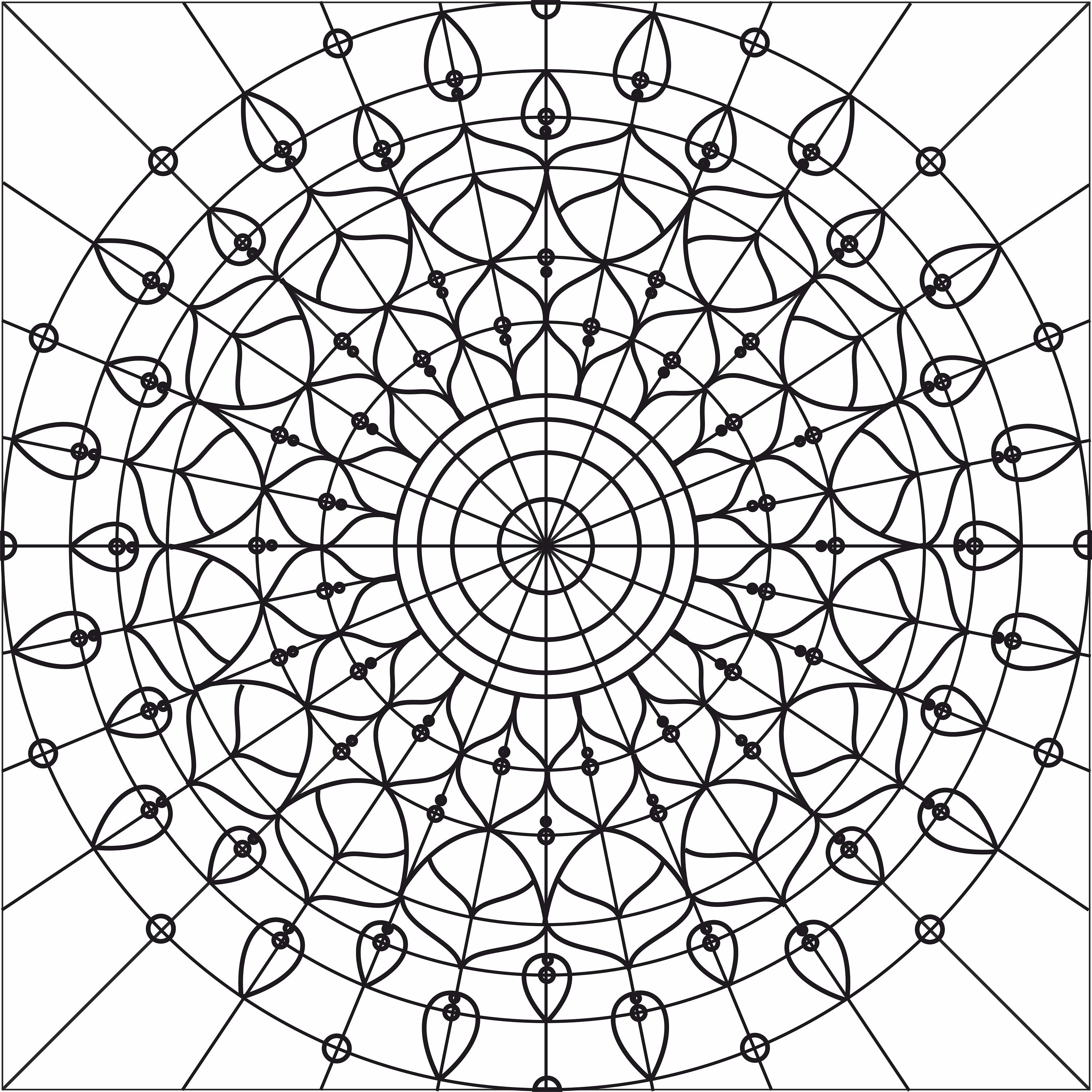 Digital Mandala Pattern. Digital Template and Design With a Book ...
