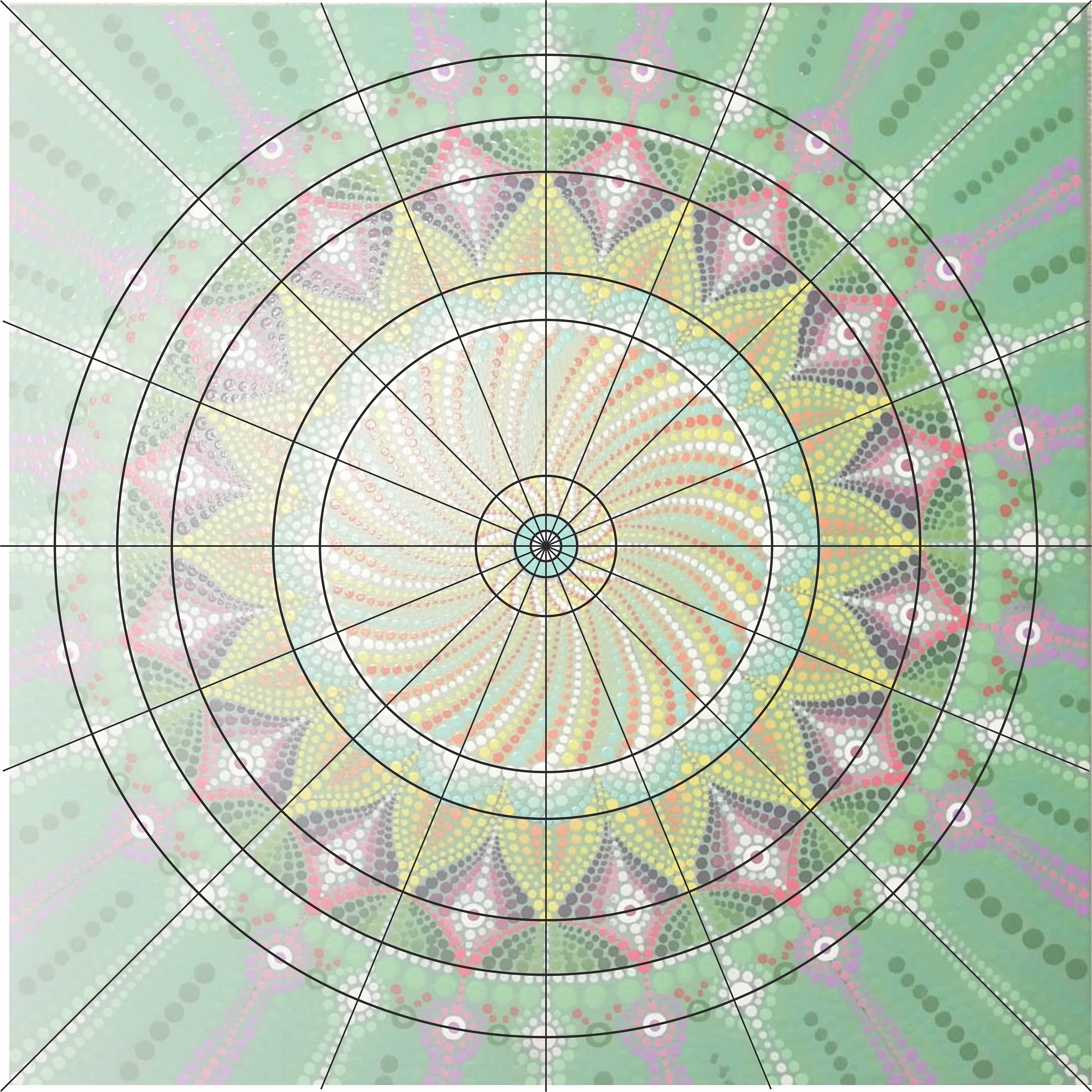 Digital Mandala Pattern. Digital Template and Design With a Book ...