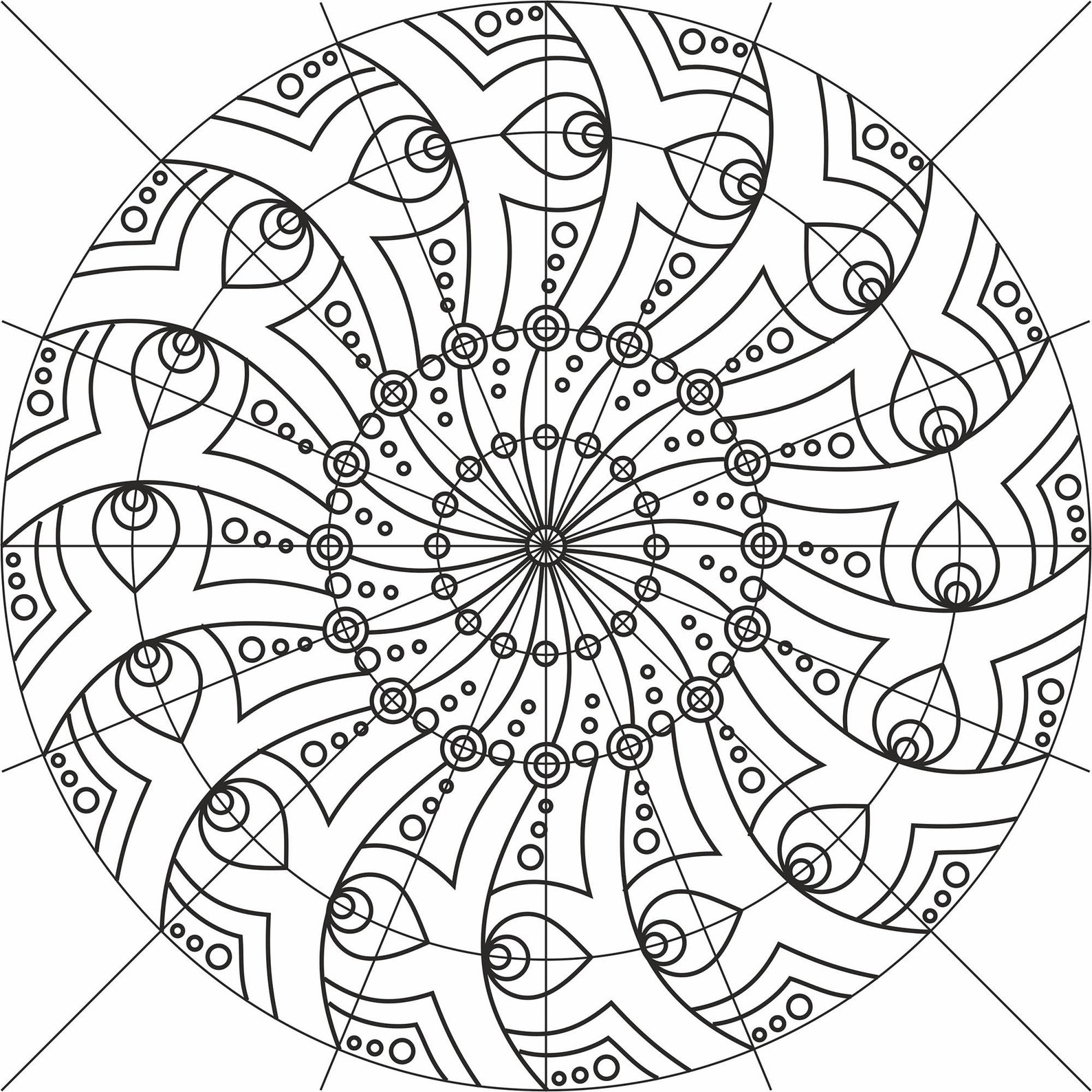 Digital Mandala Pattern. Digital Template and Design With a - Etsy