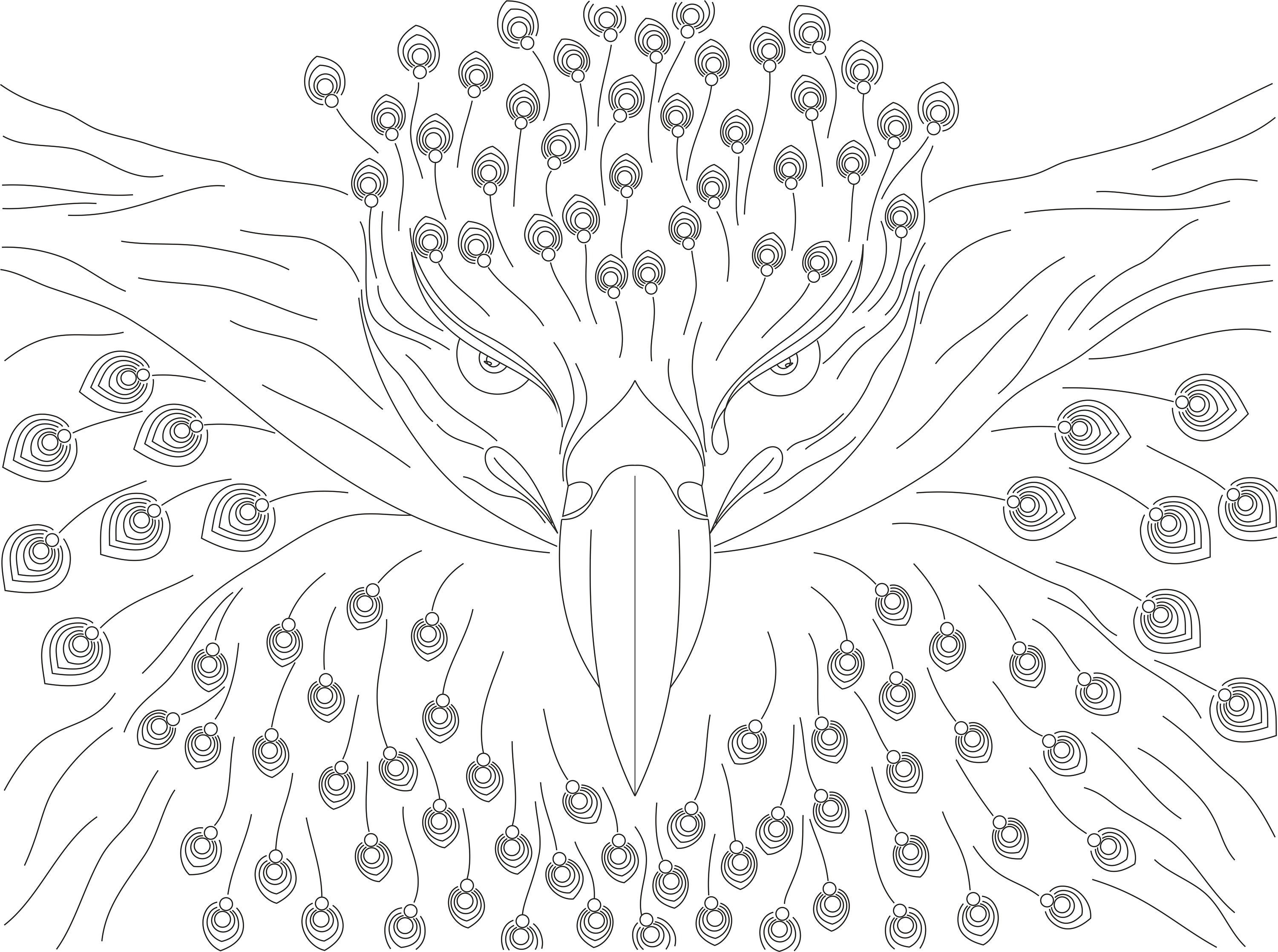 Digital Phoenix Pattern. Digital Template and Design With a - Etsy