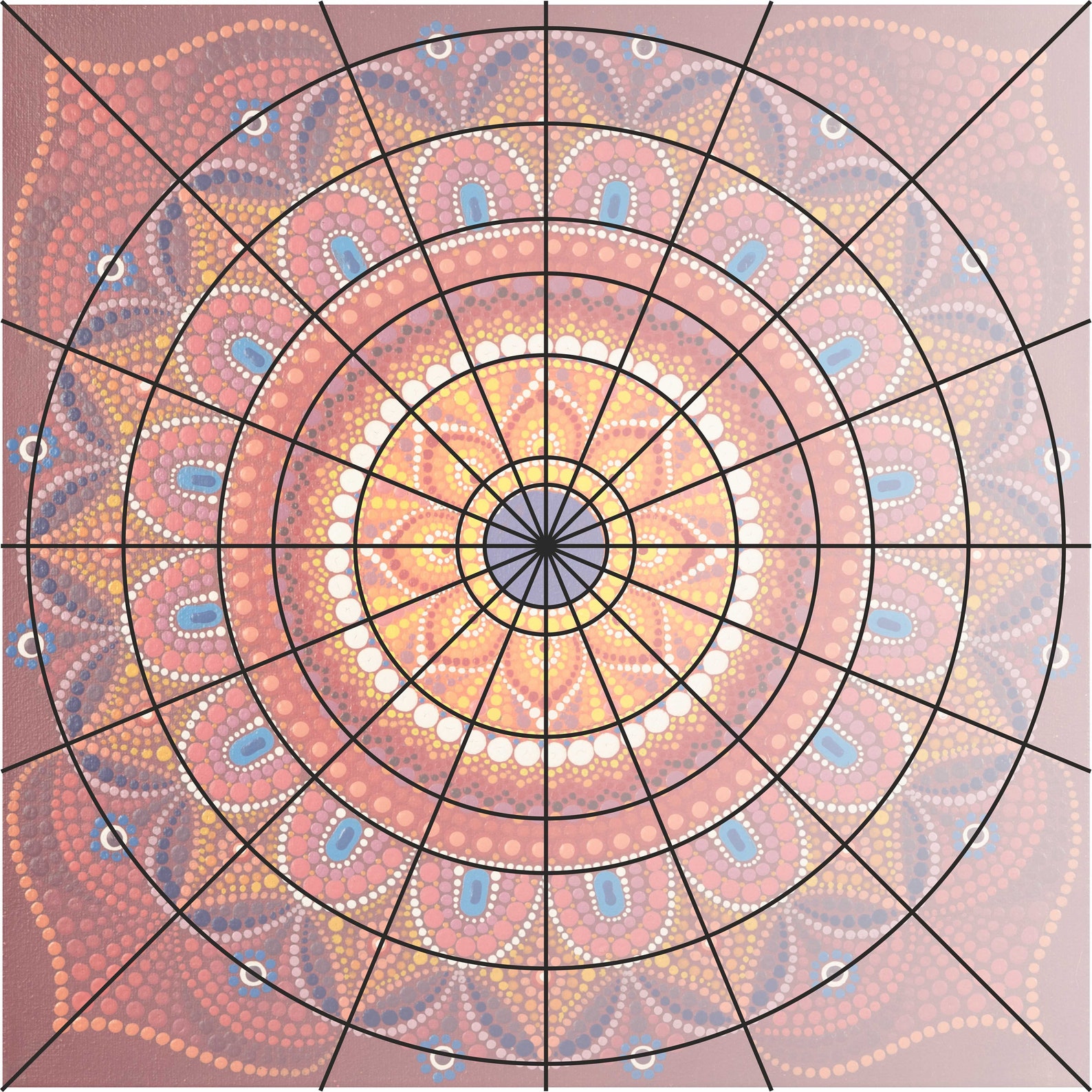 Digital Mandala Pattern. Digital Template and Designwith a - Etsy