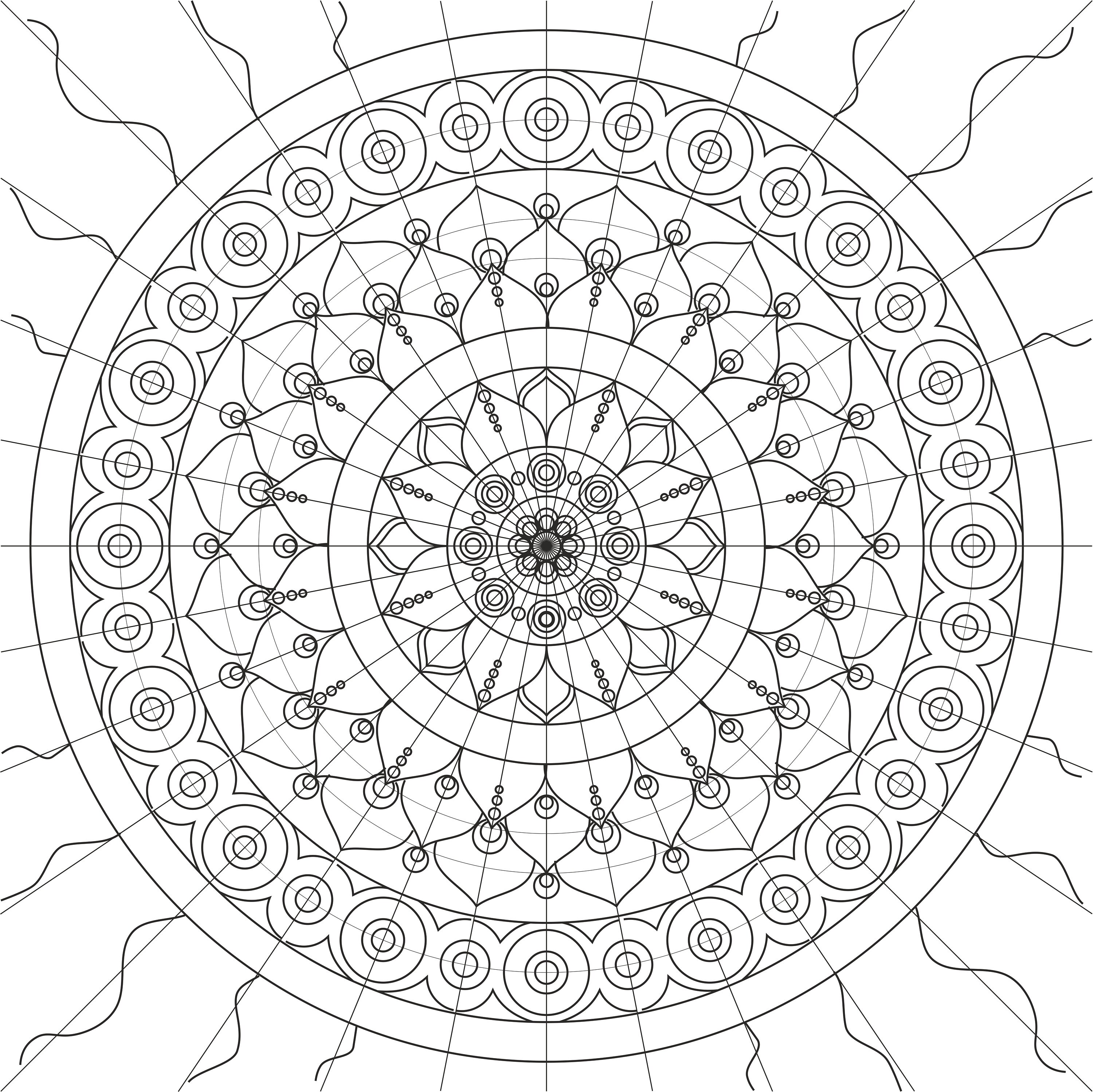 Digital Mandala Pattern. Digital Template and Design With a - Etsy