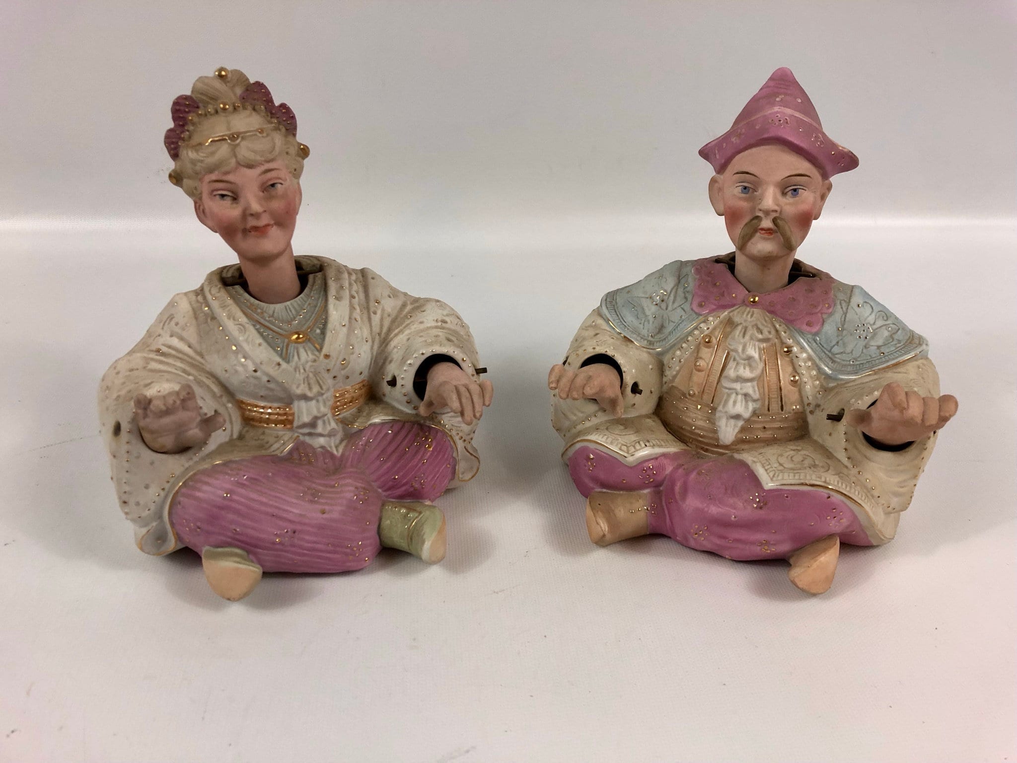 Pair of Antique Bisque nodders, German Nodding Asian Circa 1900-1910 - Etsy