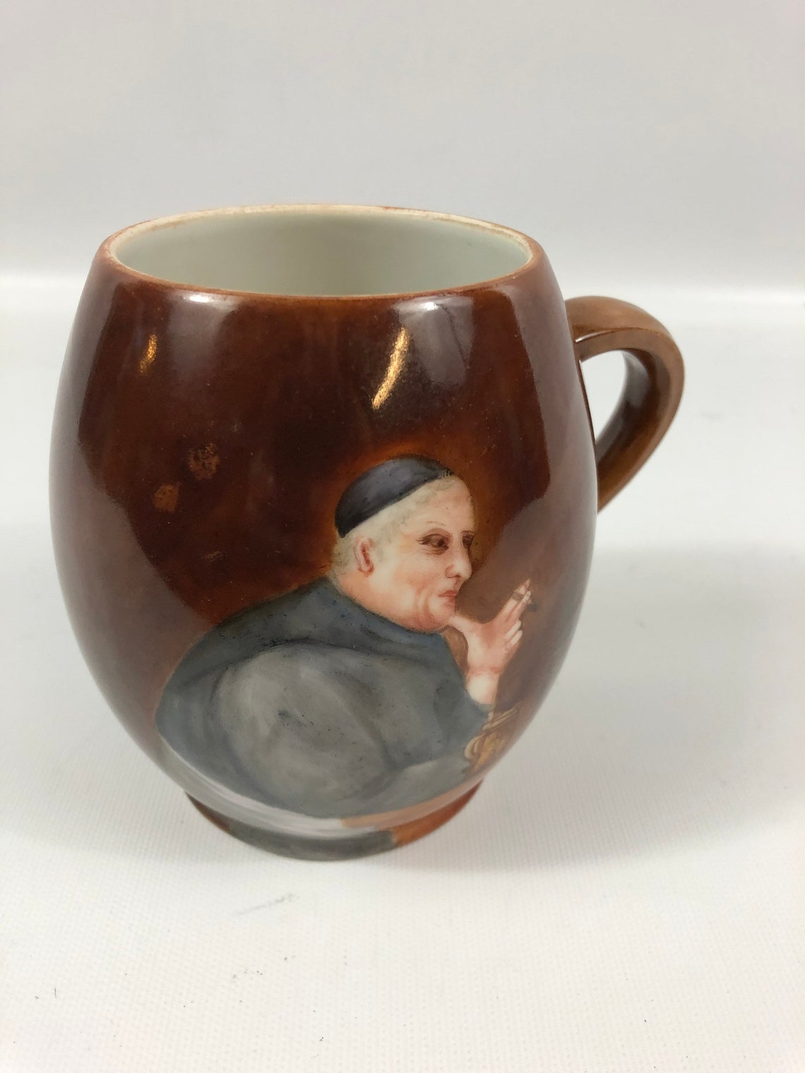 Monk Friar Drinking Stein & Smoking Mug Antique Vintage AKD - Etsy