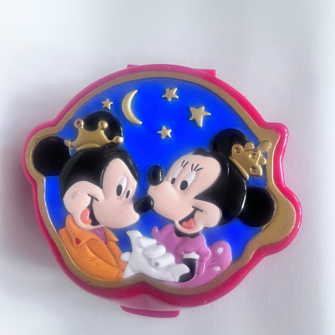 1995 - Polly Pocket Disney Playcase - With Mickey and Minnie Mouse - Etsy