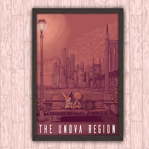 The Unova Region - Pokemon Anime Video Game Black and White Inspired ...