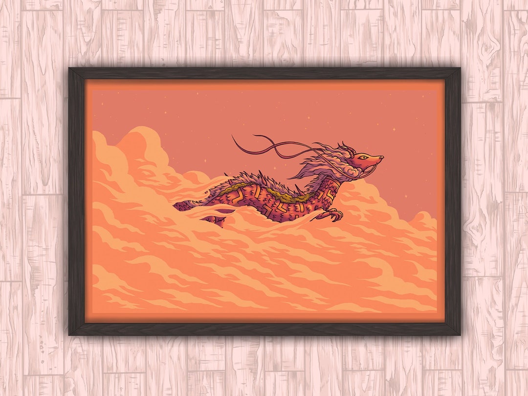 Spirit of the Tether - Dragon Spirit Sky Clouds Scene Anime Aesthetic ...