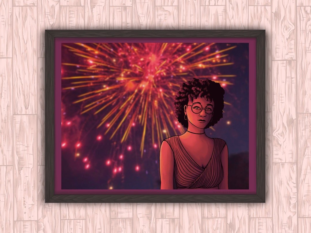 Supernova - Poster impression d'art Feux d'artifice Vaporwave Euphoria ...