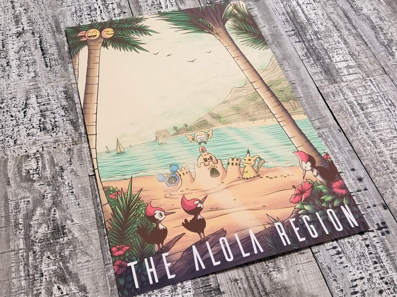 Pokemon Travel Poster Series 8 Video Game Poster Anime - Etsy