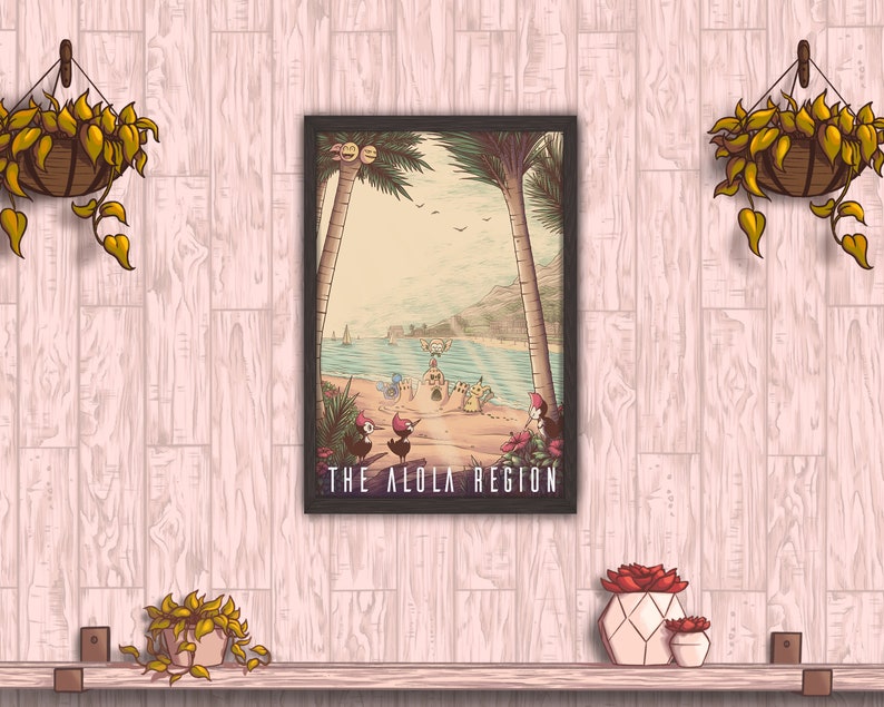 The Alola Region - Nostalgic Beach Island Anime Video Game Hawaii ...