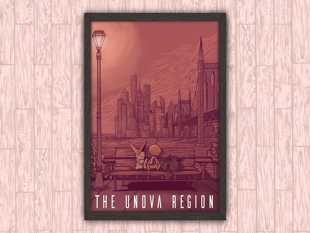 The Unova Region - Pokemon Anime Video Game Black and White Inspired ...
