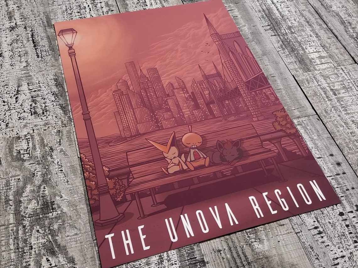 The Unova Region - Pokemon Anime Video Game Black and White Inspired ...