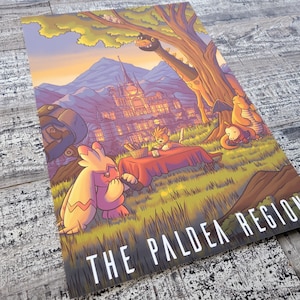 The Paldea Region - Pokemon Anime Video Game Scarlet Violet Inspired ...
