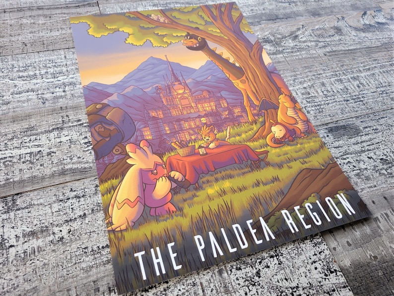 The Paldea Region - Nostalgic Anime Video Game Pokemon Scarlet Violet ...