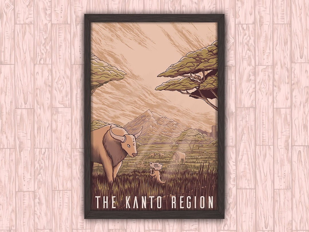 The Kanto Region - Pokemon Anime Video Game Red Blue Yellow Travel ...