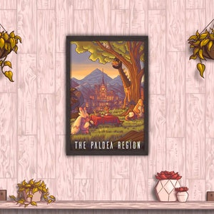 The Paldea Region - Pokemon Anime Video Game Scarlet Violet Inspired ...