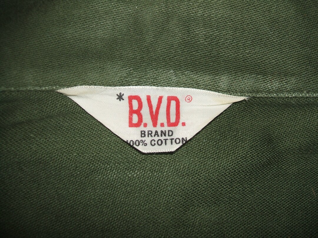 US Army PX (private Purchase) Cotton Fatigue Shirt BVD Brand Size ...