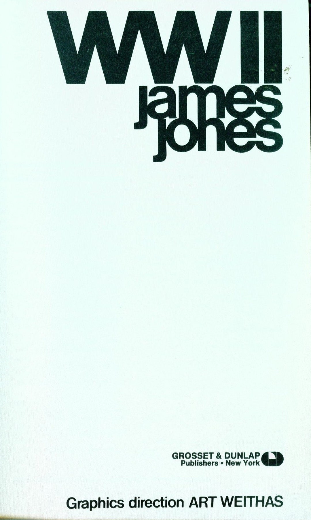 Hardcover Book: "wwii" James Jones, 1975, 272 Pages - Etsy
