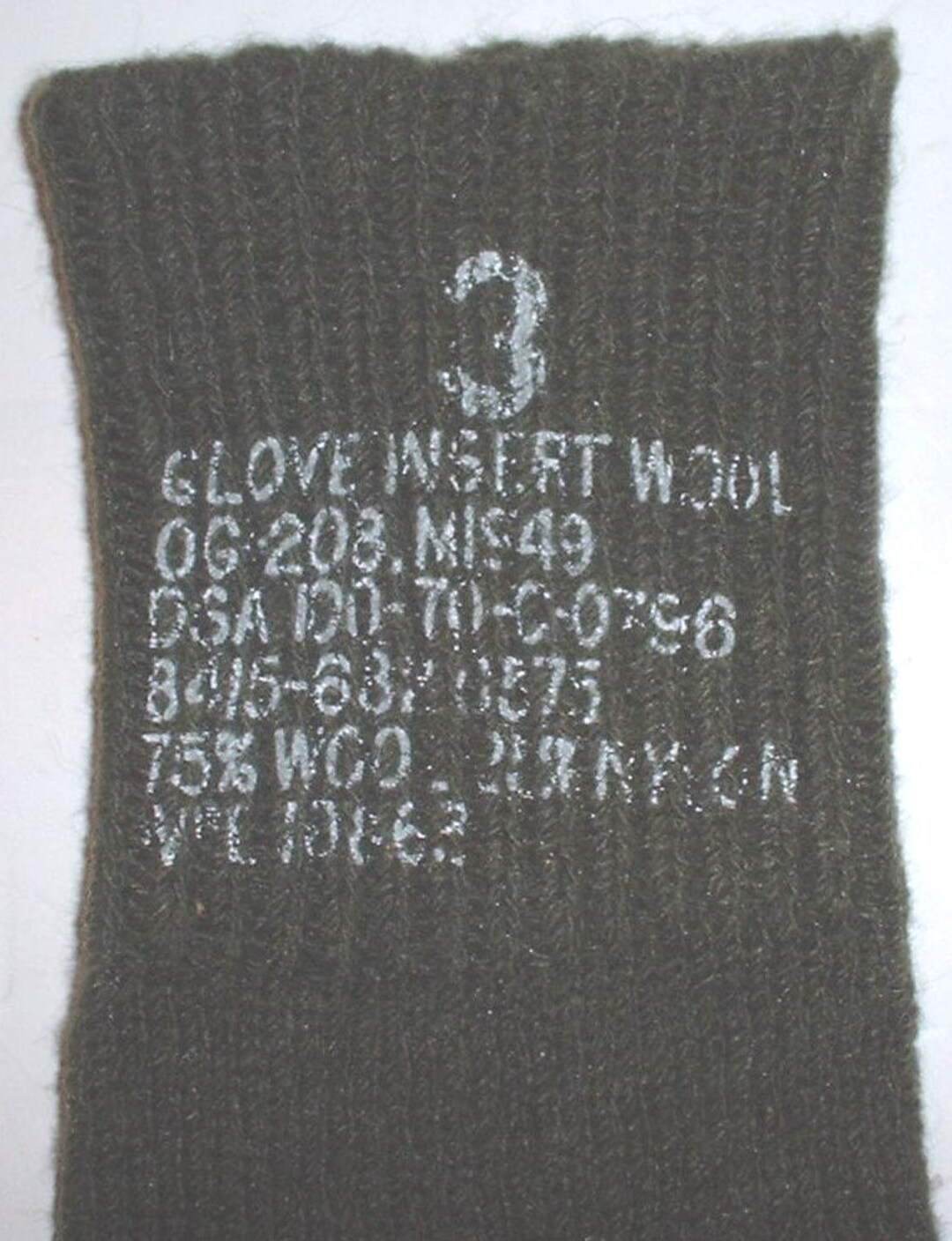 US Army M-1949 Wool/nylon Glove Inserts Size 3 (medium) DSA 1970 - Etsy