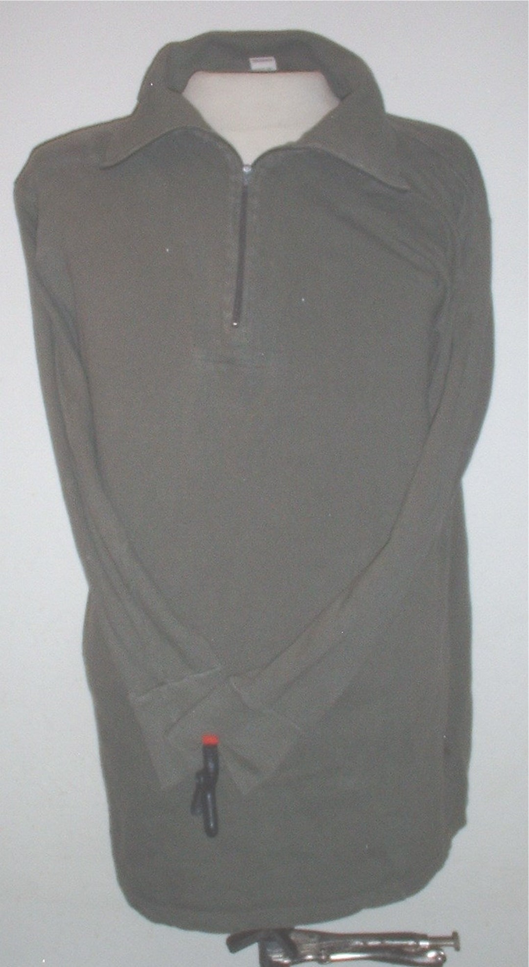 West German Army Winter Cotton Undershirt/sleepshirt With Zippered ...