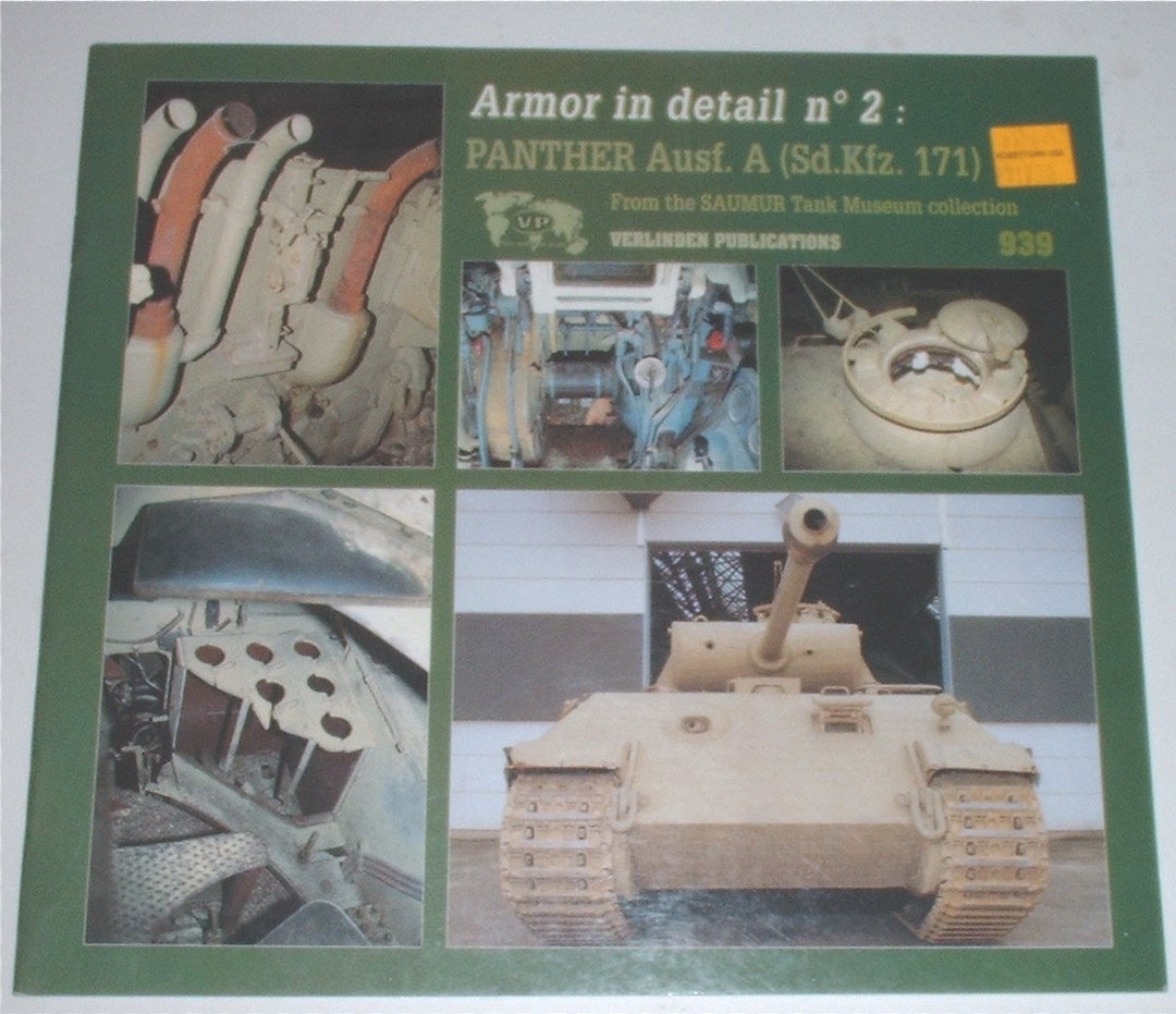 Softcover Book: "armor in Detail, Panther Tank" Samur Tank Museum 1994 ...