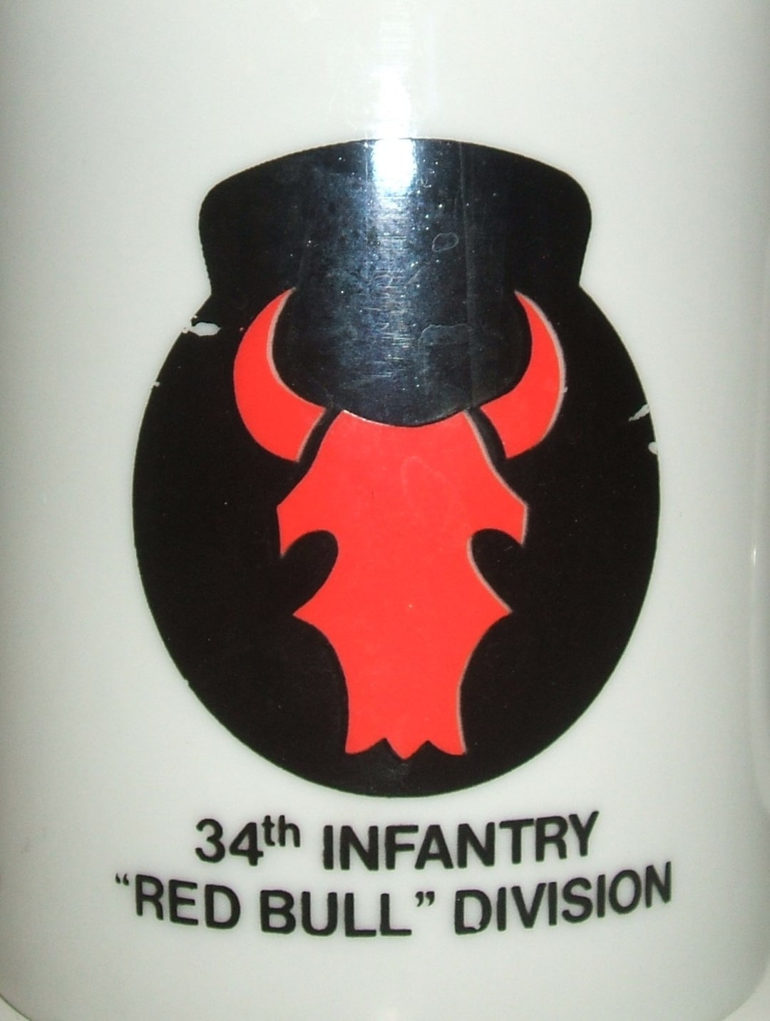 US Army 34th ID Infantry Division "red Bulls" Ceramic Coffee Mug - Etsy