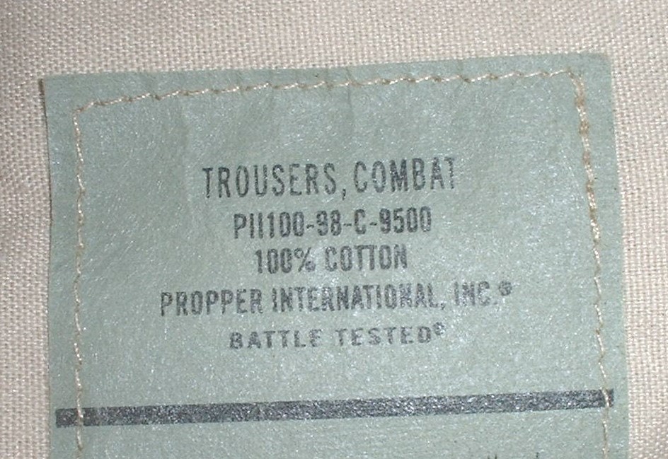 Propper Brand combat Trousers Bdu-style Cotton - Etsy
