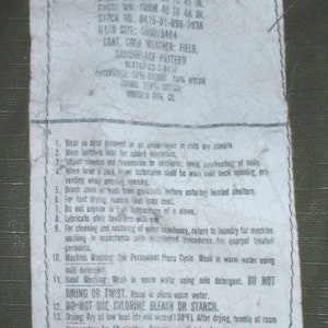 US Army M-65 Field Jacket Woodland Camouflage, Med-long, Winfield 1983 ...