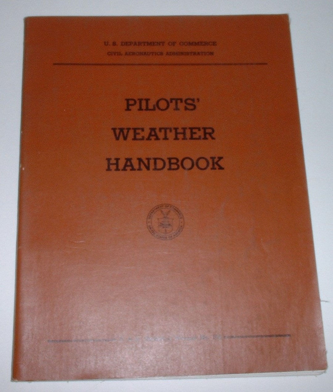 Softcover Book: "pilot's Weather Handbook" CAA Technical Manual No. 104 ...