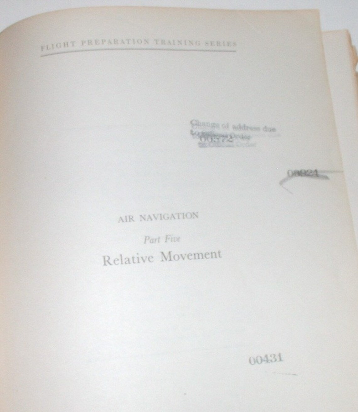 Softcover Book: us Navy Air Navigation Manual Part V - Etsy
