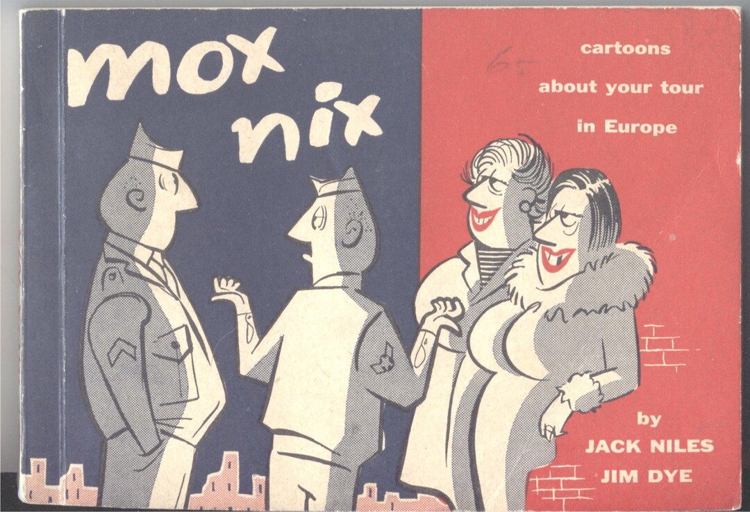 Softcover Book: "mox Nix"; 126 Pages; 1957; Humorous Cartoons Gis in ...