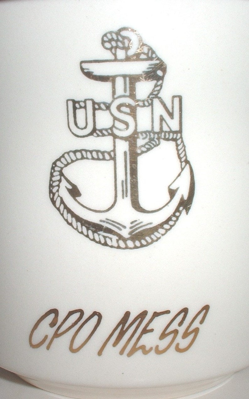 USN US Navy Chief Petty Officer CPO Mess Ceramic Coffee Mug | Etsy