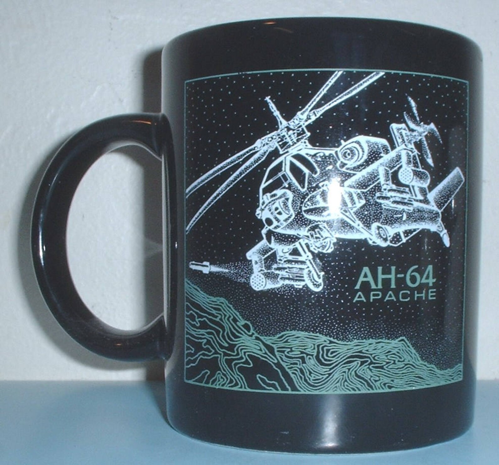 Mcdonnell Douglas-boeing AH-64 Apache Black Coffee Mug - Etsy