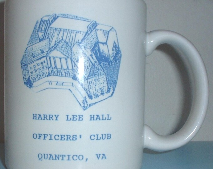US Army "harry Lee Hall" Officer's Club, Quantico, VA Coffee Mug Circa ...