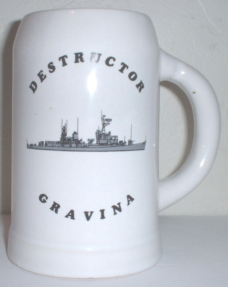 Spanish Navy Destroyer "gravina" (former USS Furse) Ceramic Beer Stein ...