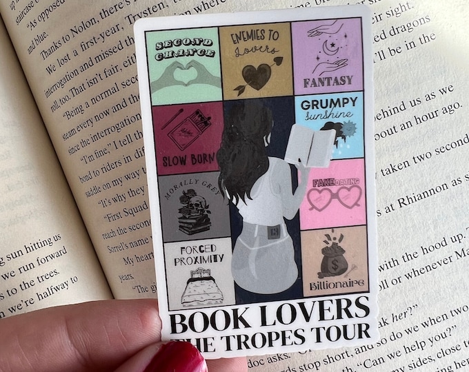 Reading Eras Book Tropes Sticker Kindle Bookish Eras Book Lover Sticker ...