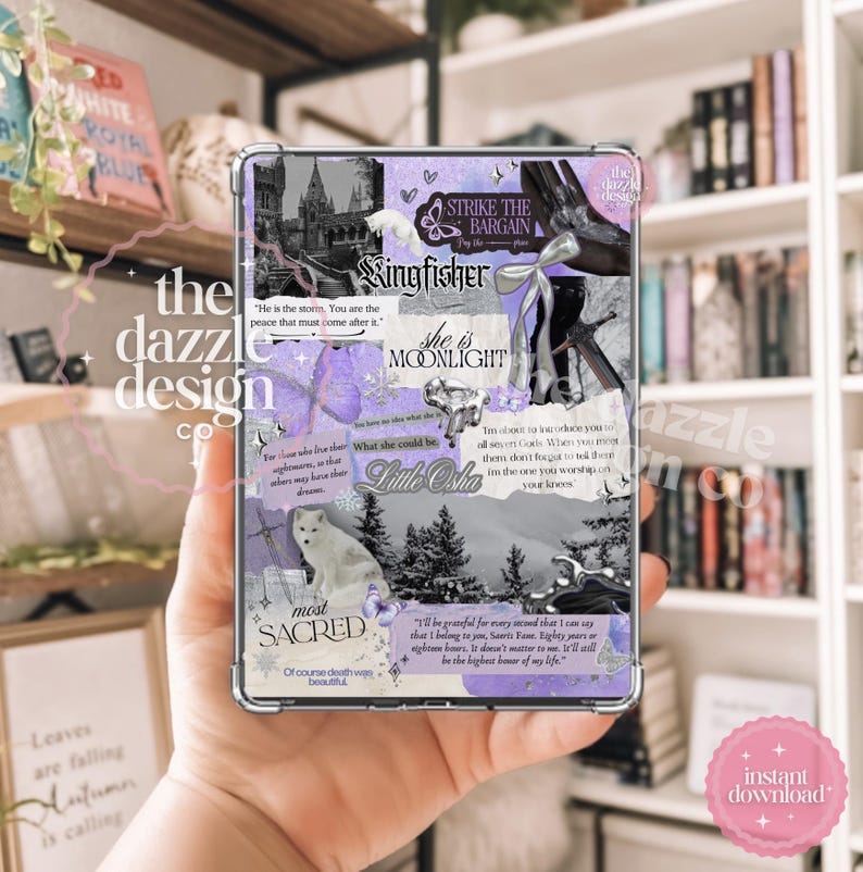 Kindle Insert Quicksilver, E Reader Insert, Romantasy Little Osha ...