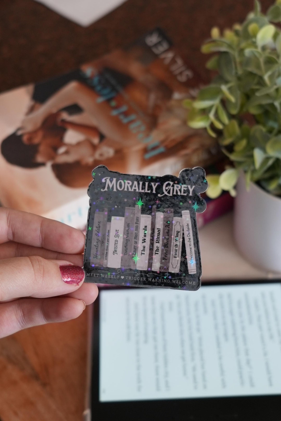 Morally Gray Sticker Dark Romance Book Club Kindle Stickers Bookish Booktok Stickers Ritual ...
