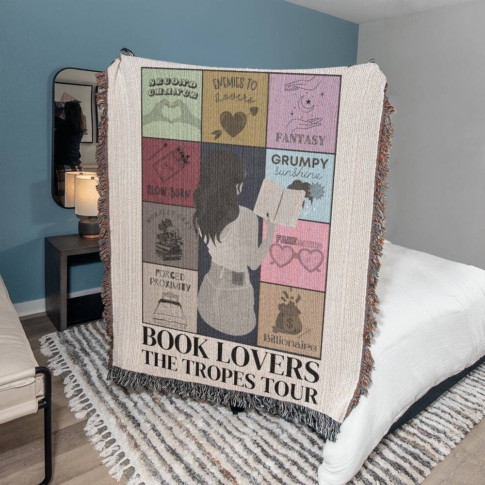 Reading Eras Book Tropes Blanket Bookish Eras Gift for Book Lover Gifts ...