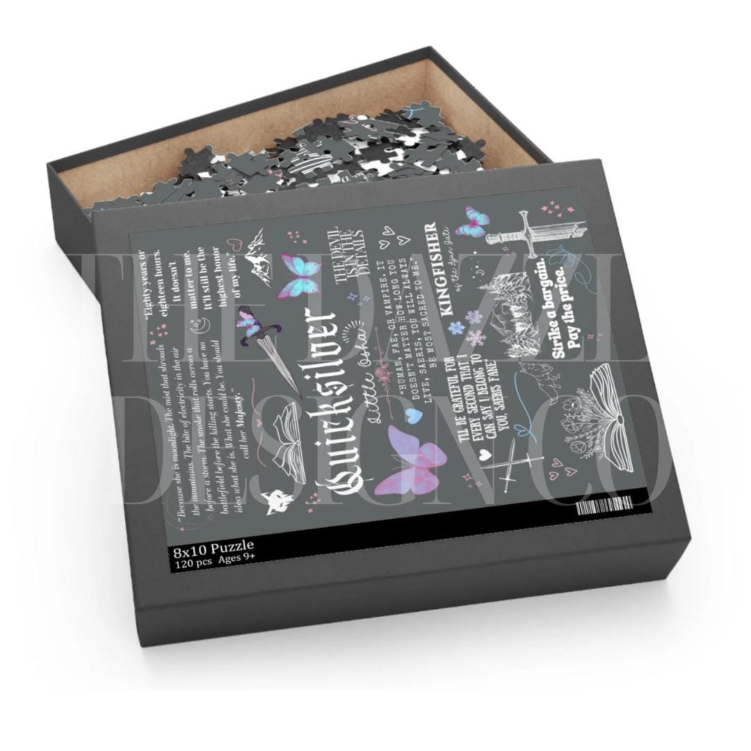 Quicksilver Inspired Fantasy Book Puzzle Game Gift for Book Reader ...