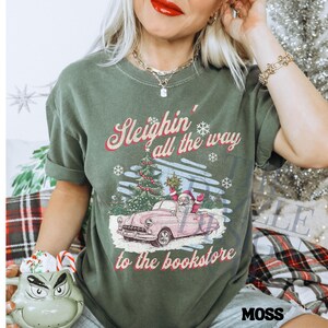 Bookish Bookstore Christmas Book Reader Sweater Shirt Librarian ...